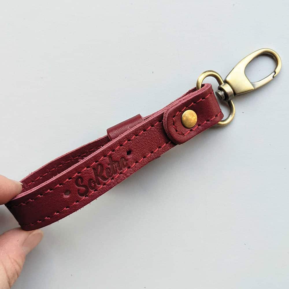 SoRetro PLG Upcycled Keychain – Cranberry – 002 – SoRetro Straps ...