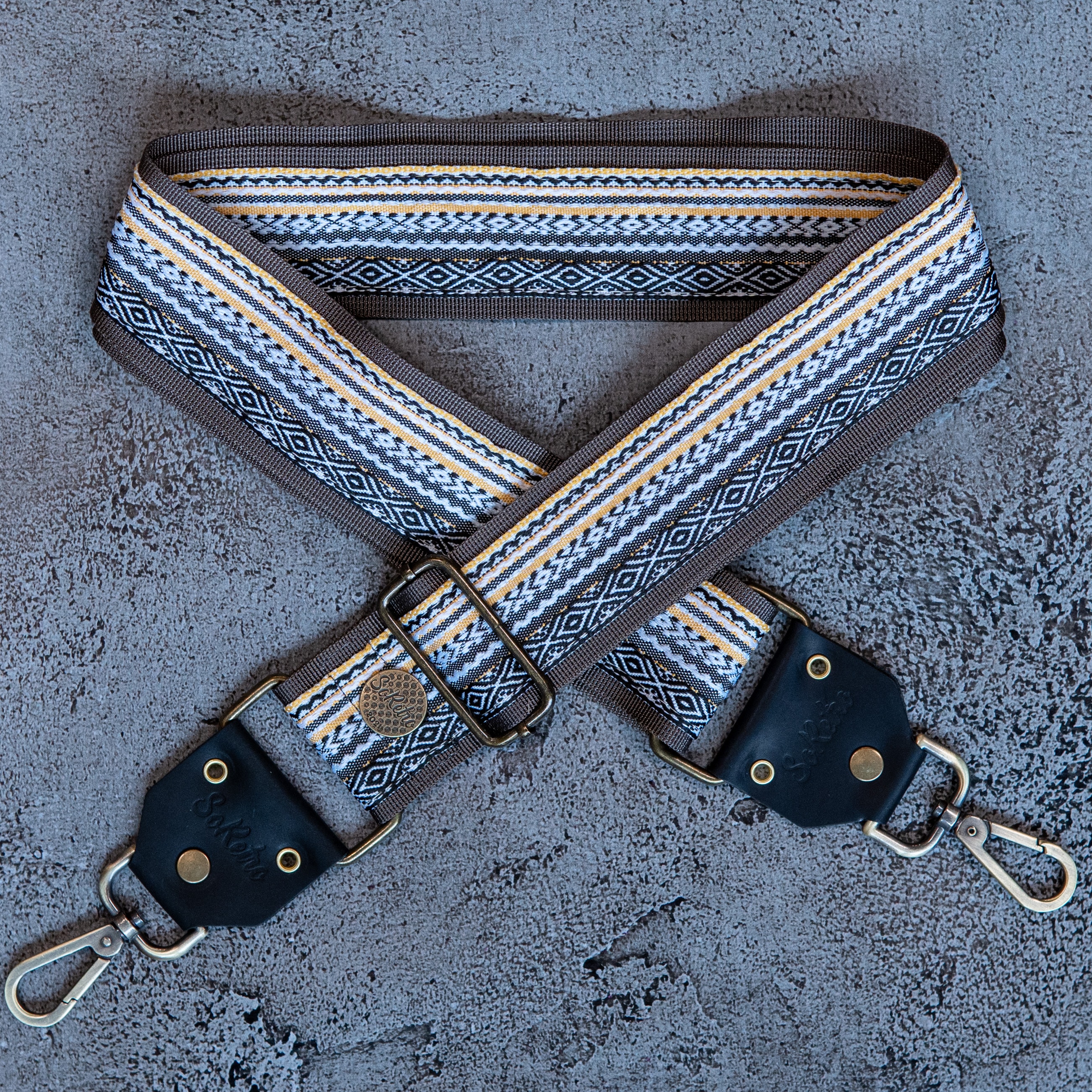 Boho Black – Bag or Camera Strap – SoRetro Straps – Custom Handcrafted ...