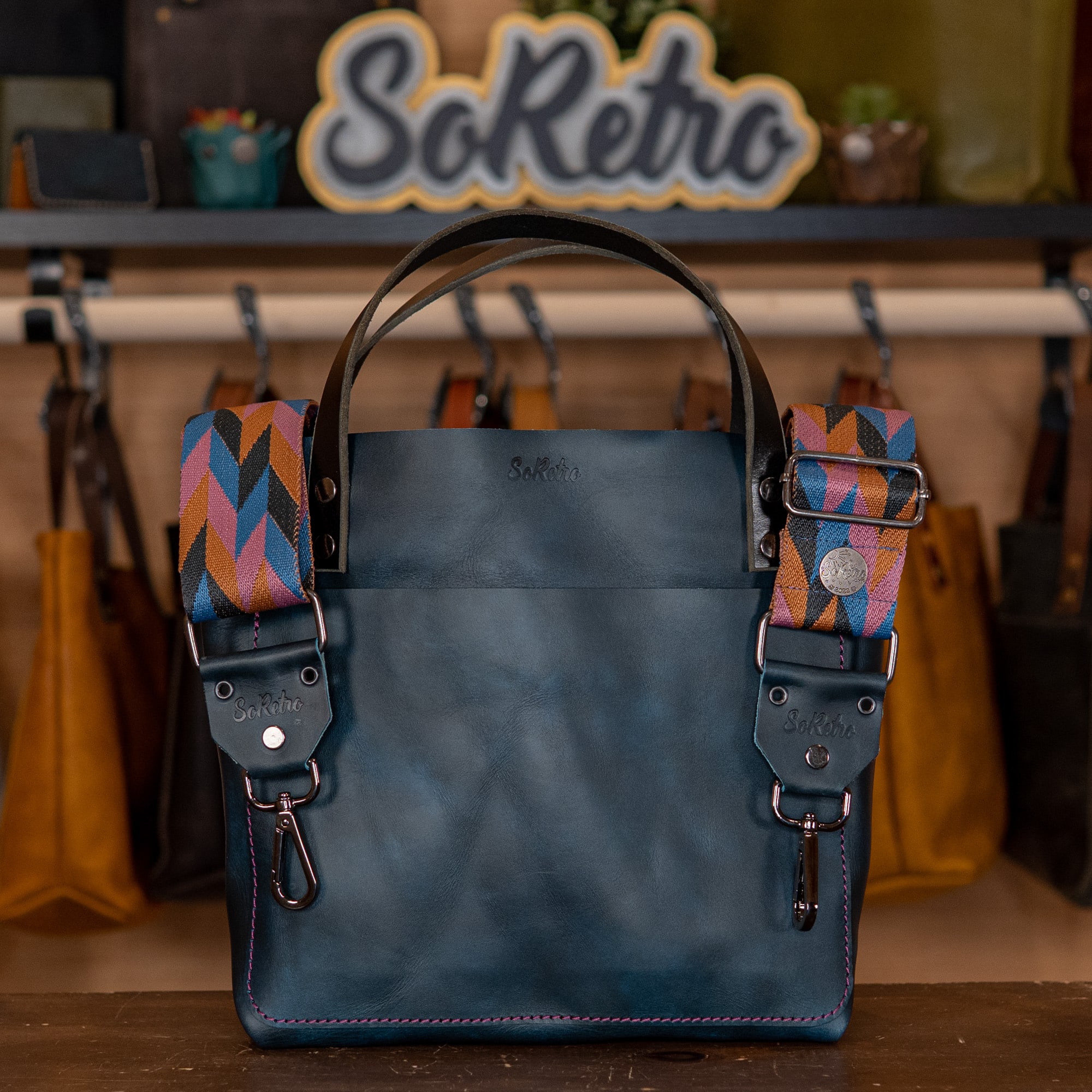SoRetro Verdura Mini+ FYG Leather Crossbody Tote – Mirtillo Disidratato ...