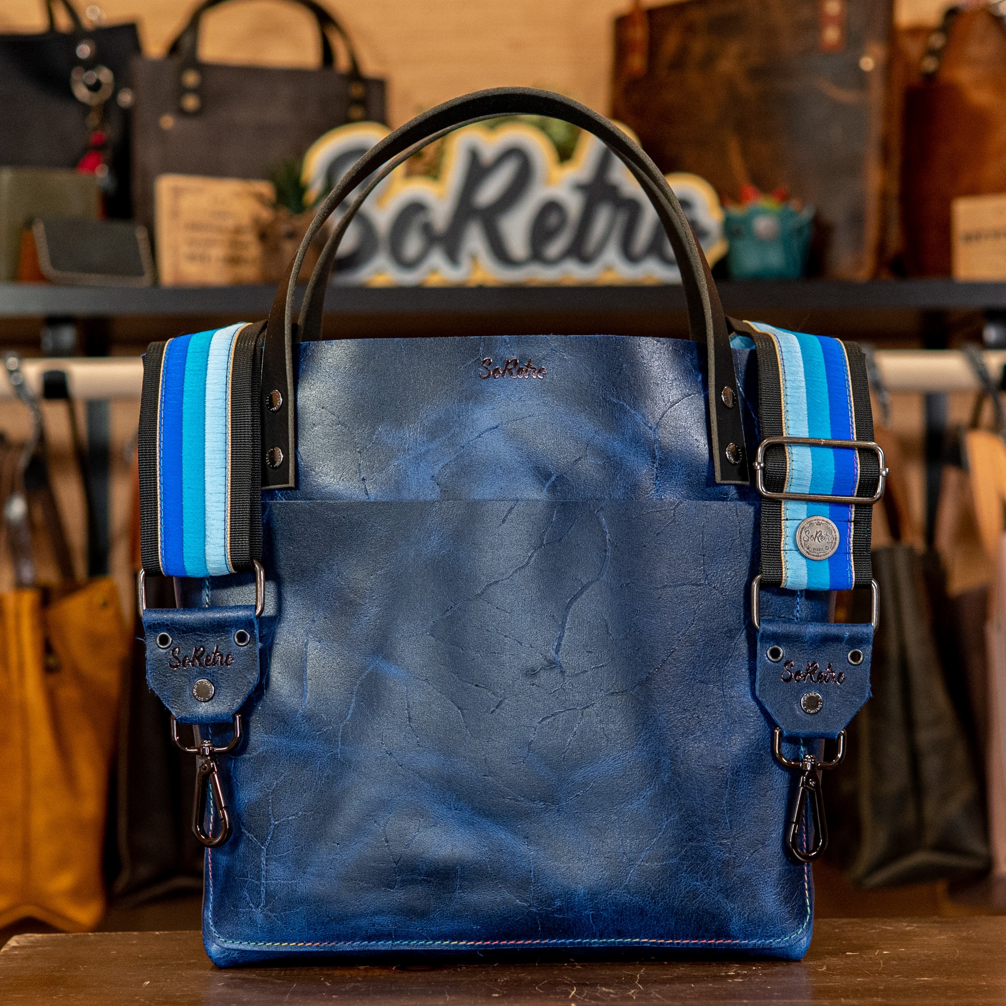 SoRetro Britannia Perfect FYG Leather Crossbody Tote – Paddington with ...