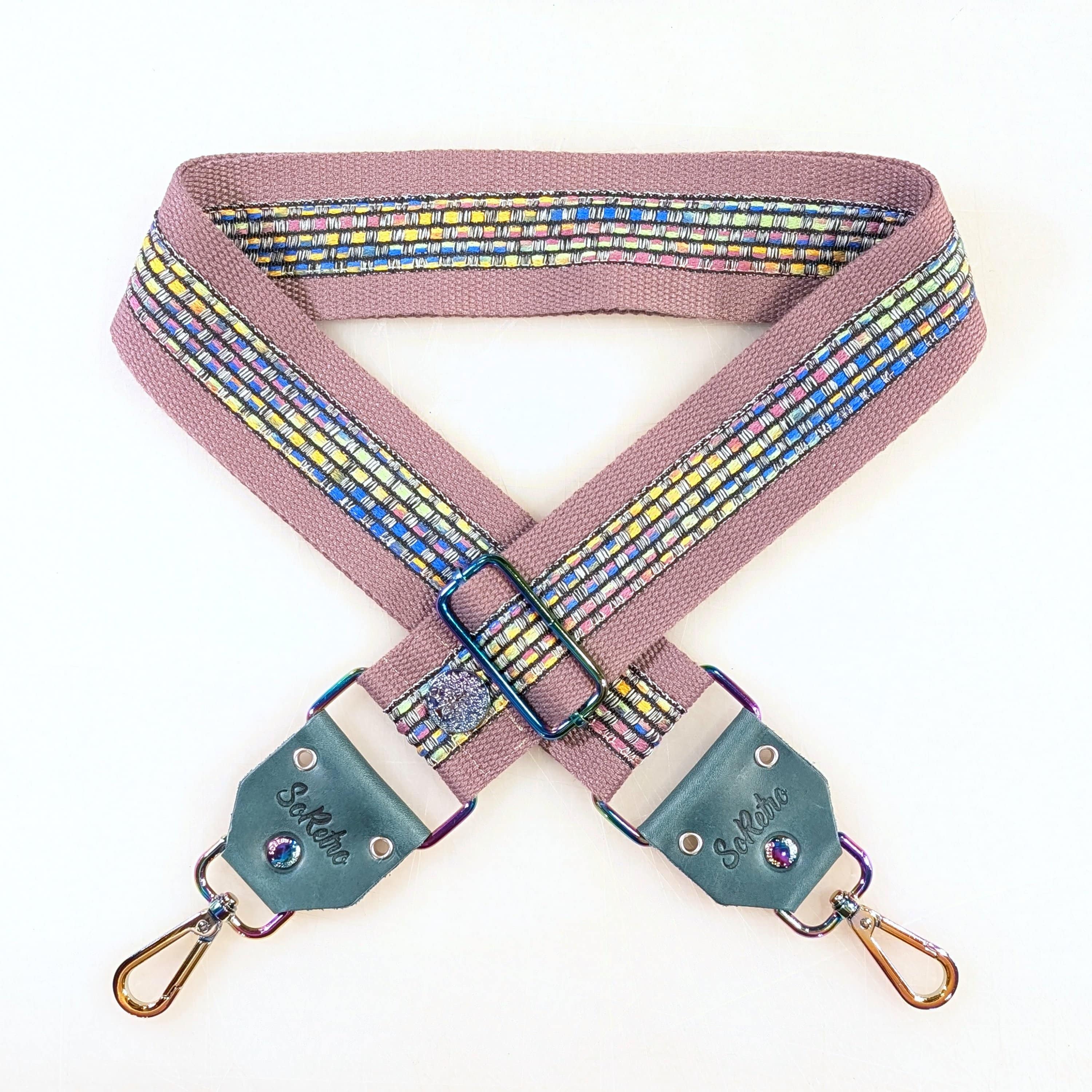 Rag Rug Rainbow – Bag or Camera Strap – SoRetro Straps – Custom ...